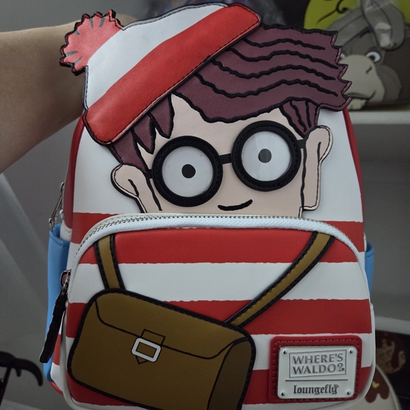 Loungefly | Bags | Loungefly Wheres Waldo Red And White Backpack | Poshmark